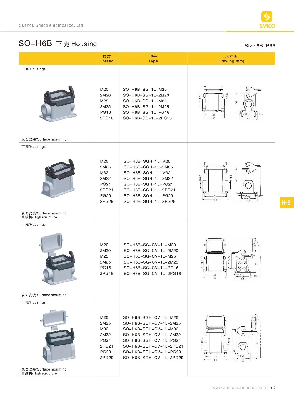 19300060546,19300060547 So-h6b-skh-2b,H6b-seh-2b Top Entry High ...