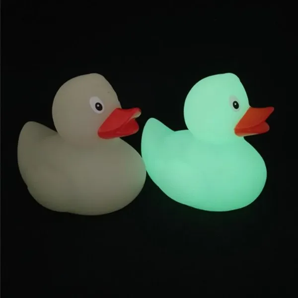 Rubber Light Duck Glowing In The Dark Toys Promotional Gift Fluorescent ...