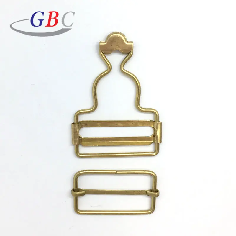 35mm Brass Metal Suspender Adjustable Buckles for Bib Overall