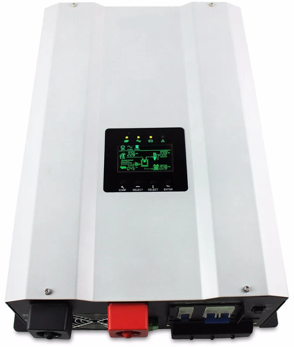 Dual Output Split Phase Inverter 120v 240v Hybrid Off Grid Solar ...