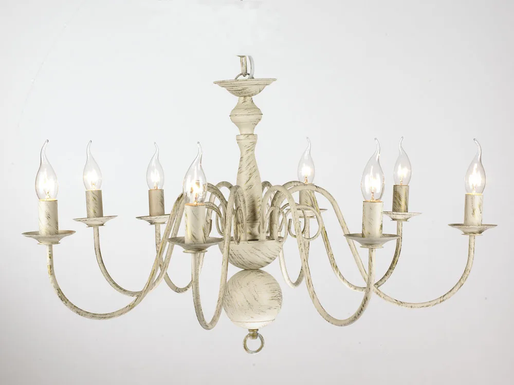 Modern Golden Iron 8 Light Marie Chandelier Lamp - 12000 Hours Lifespan