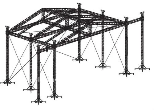 Aluminium Triangle Ladder Lighting Truss System - Durable & Versatile