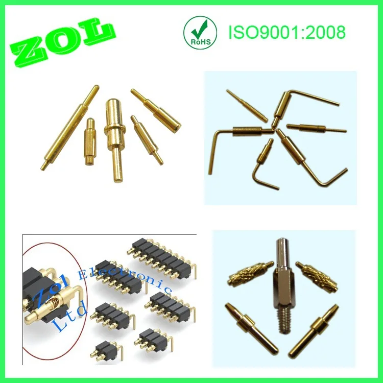 Right Angle Custom Spring Loaded Pogo Pin Connector - Buy Male Pogo Pin ...