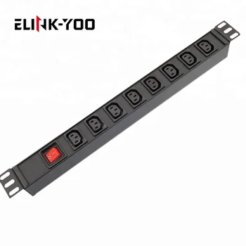 6/8/12/16 Way Pdu Iec C13 1u 19" Rack Mount Power Strip - Buy Pdu C13,Rack Mount Power Strip,Pdu ...