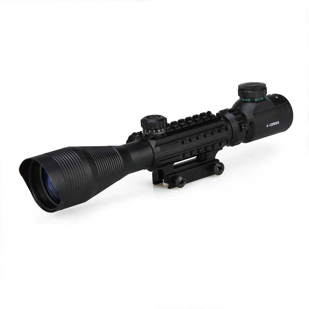 4-12x50eg Illuminated Hunting Rifle Scope For Airgun And Weapon Hk1 ...