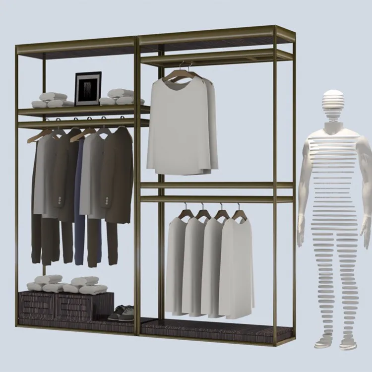 Personalizado Em Aço Inoxidável Metal Roupas Display Rack,Roupas ...