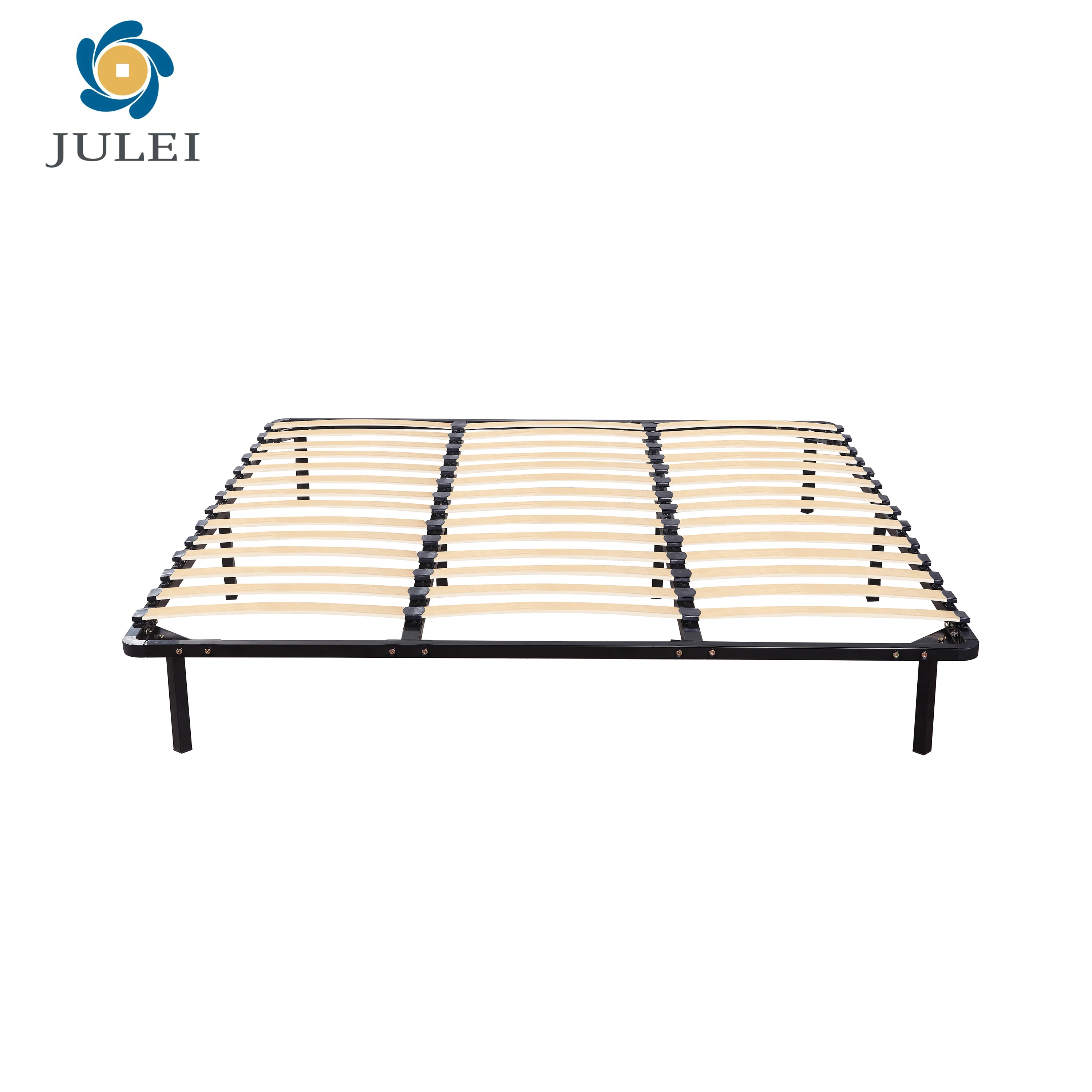 Julei Dj-pk02 King Size Platform Bed Foundation Metal Slatted Bed Frame ...