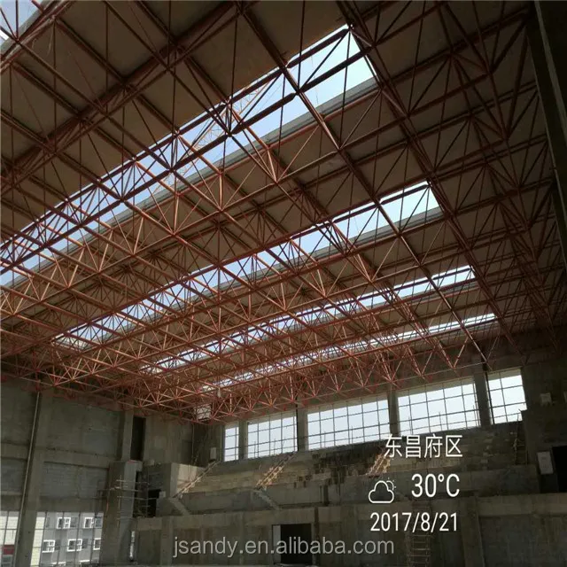 Durable Dome Design Prefab Galvanized Steel Roof Structure for Sport Halls