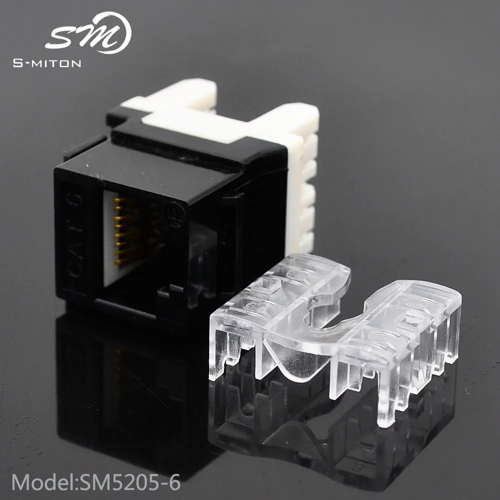 RJ45 Keystone Jack module Connector 568A/568B Keystone Punch Down Cat 6 ...