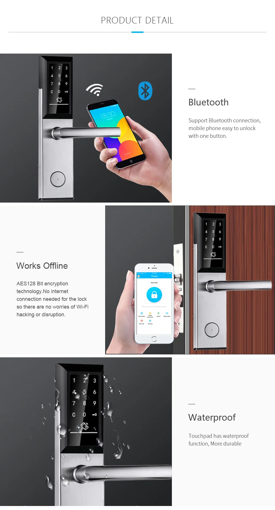 High Security RFID Card Hotel Door Lock - Smart & Secure
