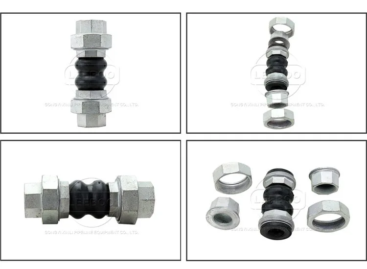 Threaded Rubber Expansion Joint For Blower Flexible Pipe Connector ...