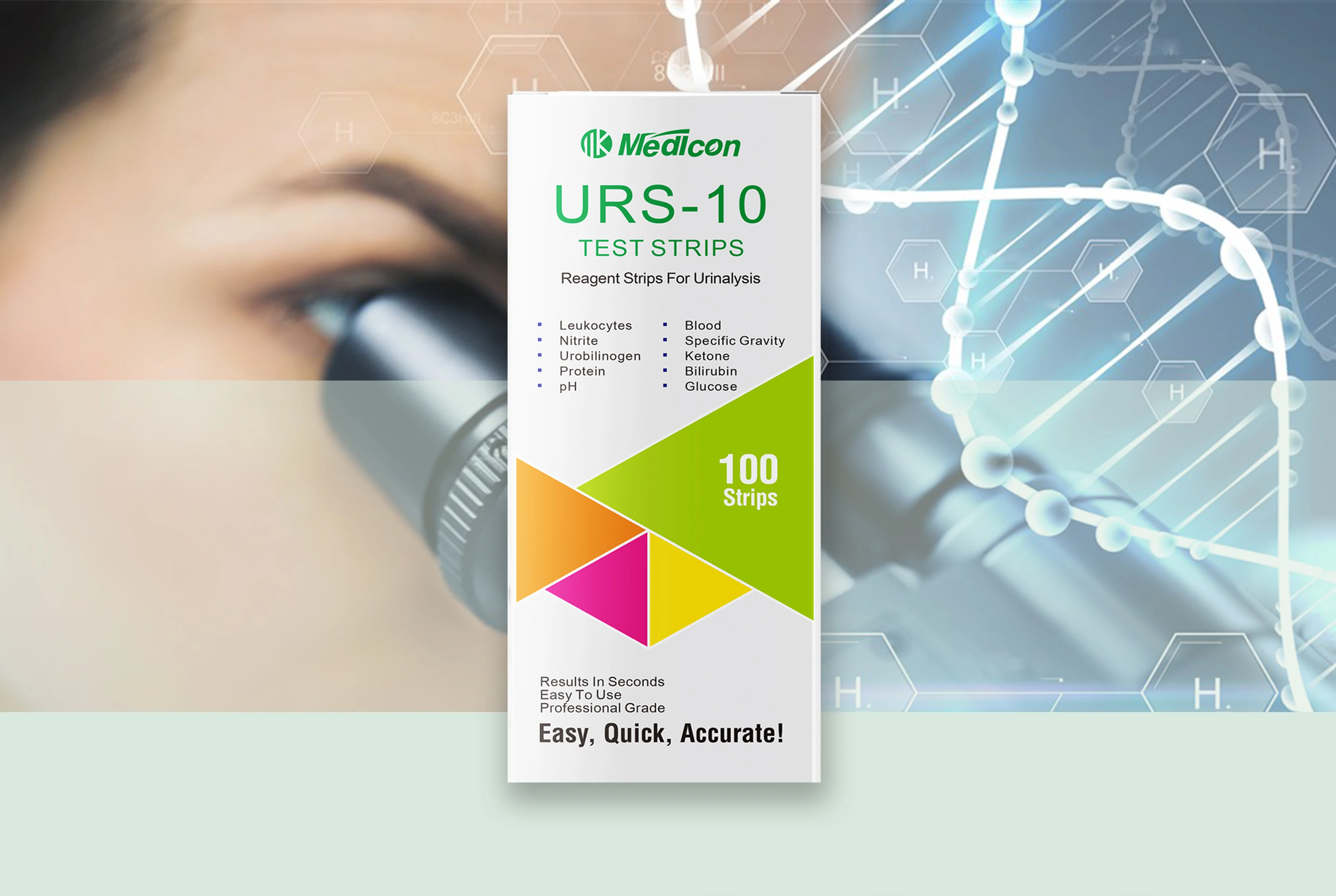 Customized Package Reagent Strips For Urinalysis Urine Test 10 ...