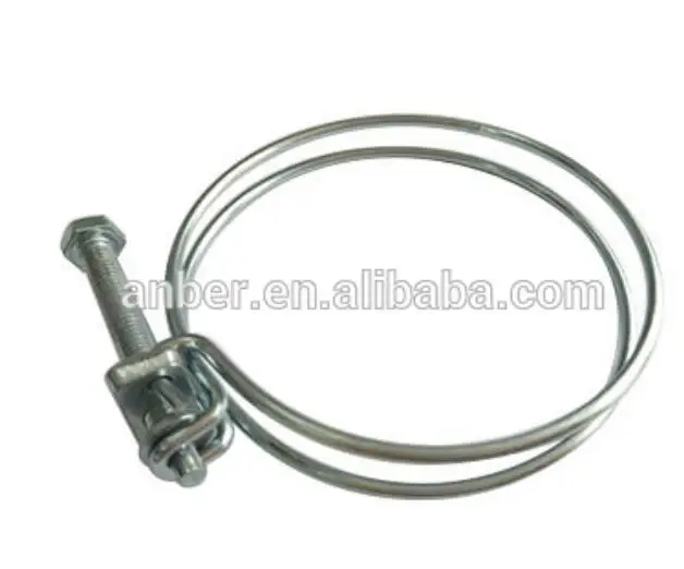 Metal Double Wire Hose Clamp Adjustable Clamp Ring - Buy Hose Clamp ...