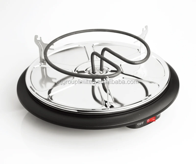 6 People 900w Electric Stone Grill Raclette Xj-3k042 Aluminum Lfgb Ptfe ...