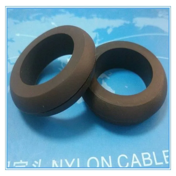 Silicon Rubber Protective Wire Ring Black Waterproof Rubber Grommet ...