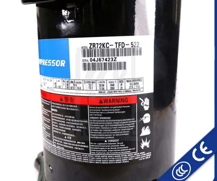 Zr72 Copeland Scroll Compressor Reciprocating Compressor,Performer ...