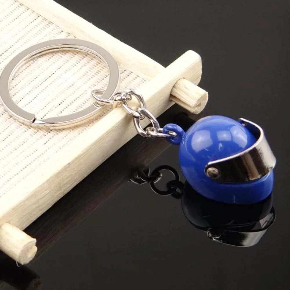 Mini Motorcycle Helmet Keychain Funny Key Ring Men's Gift Moto ...