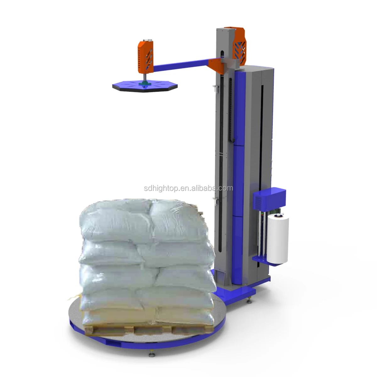 Remote Control Fully Automatic Pallet Stretch Wrapping Machine