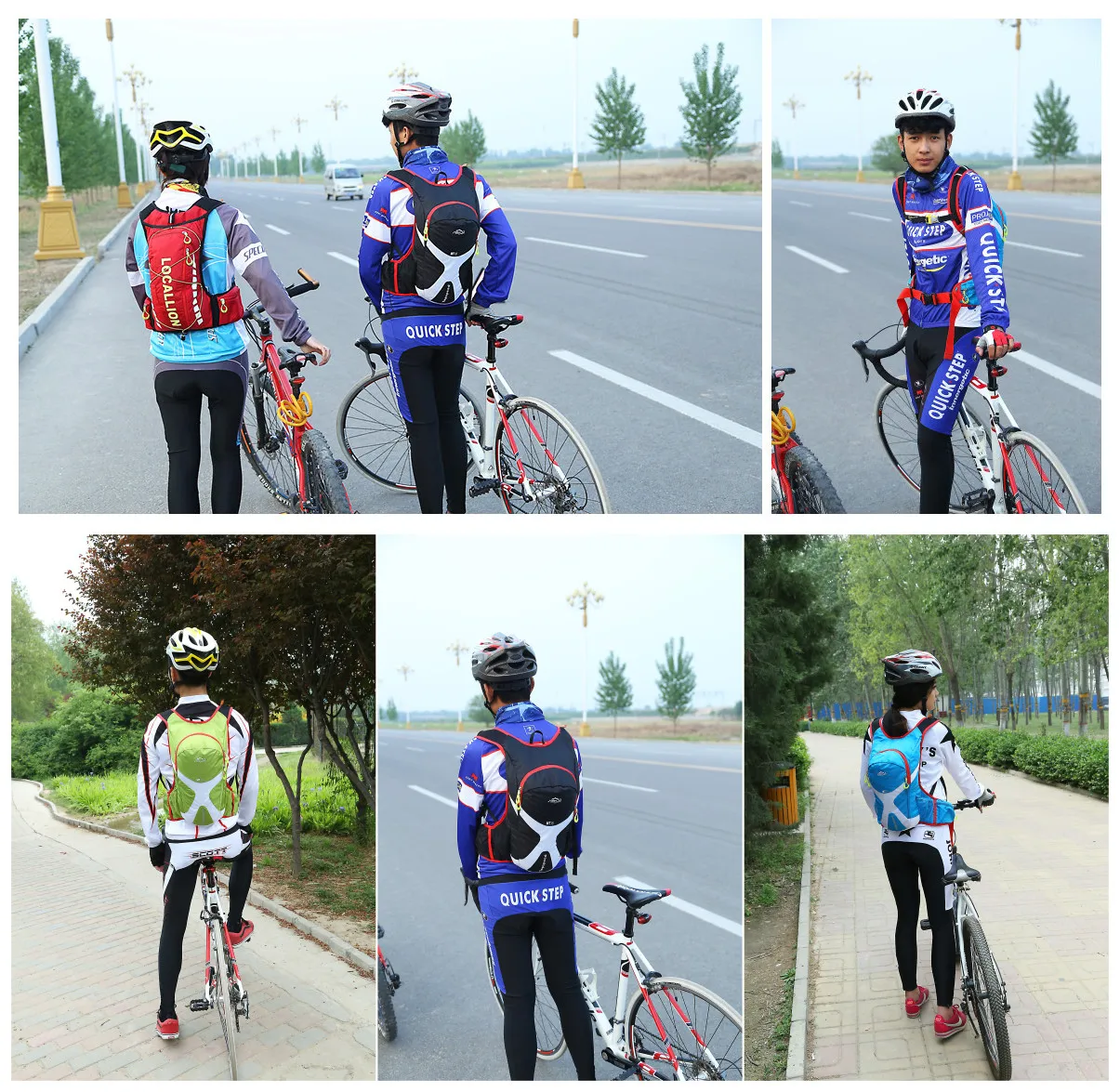 5-8L Softback Outdoor Backpack for Riding Running Camping Arcuate ...