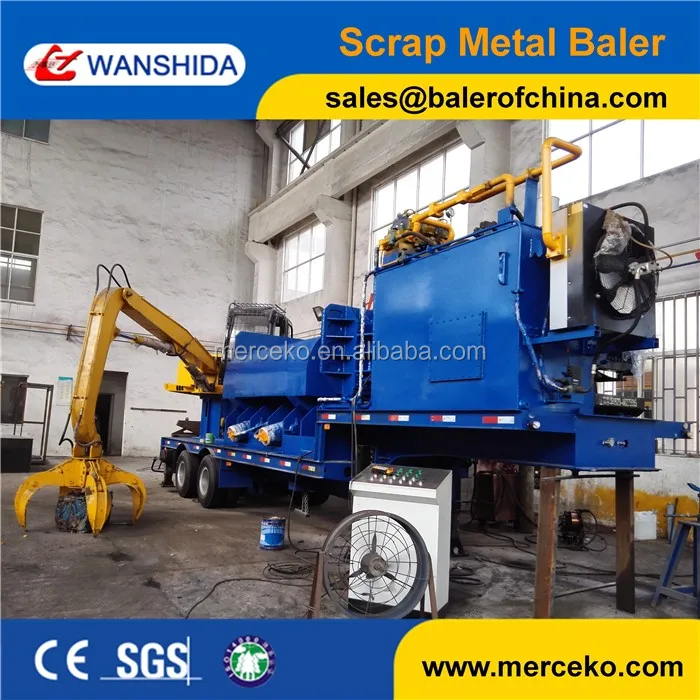 Portable Mobile Hydraulic Scrap Metal Baler Press Logger Light Steel ...