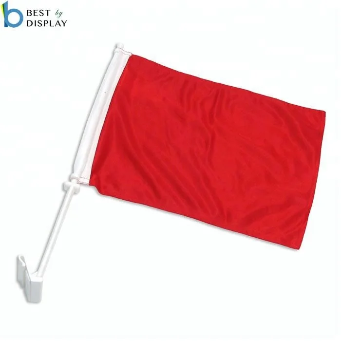 Double Sided White Blank Car Flags - Perfect for Outdoor Display