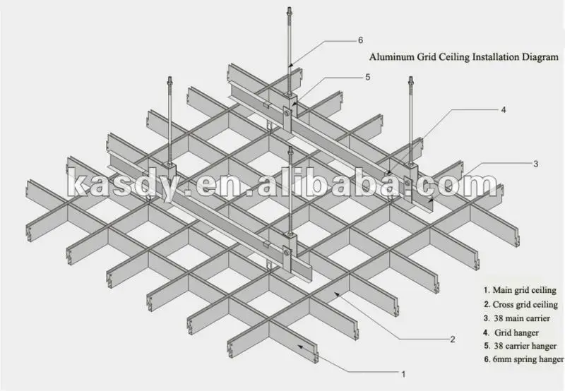 Ceiling Channel,Gray Ceiling Tile Grid - Buy Kaysdy Brand Aluminum ...