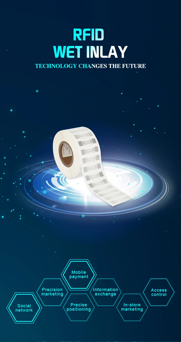Wholesale 860 - 960mhz Rfid Uhf Rfid Wet Inlay Iso 14443b Rfid Tag ...