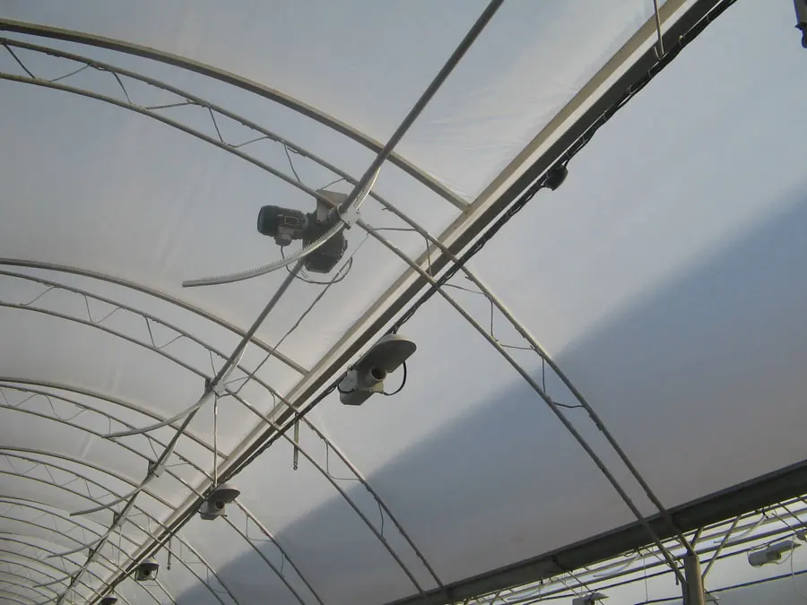 Greenhouse Rack And Pinion Curved Inside Continuous Ventilation Rack ...