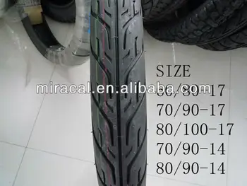 Motorcycle Tire 60/80-17,70/90-17,80/100-17,70/90-14,80/90-14 - Buy ...