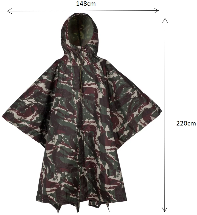 Soldier's Raincoat Military Mens Camouflage Poncho Raincoat Tactical ...