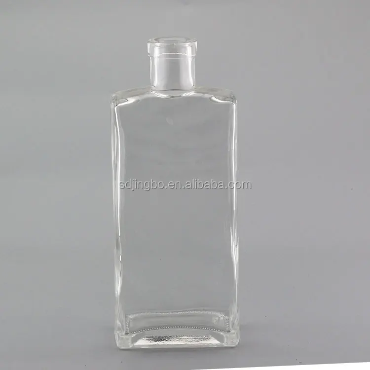 Cube Shaped Glass Bottle 750ml 500ml Whisky Bottle With Cork - Buy Cube ...