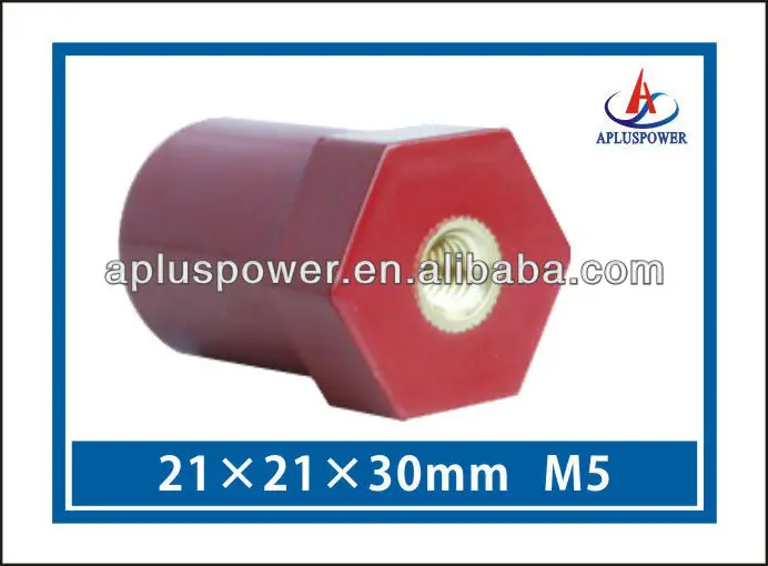 SM30 busbar M6 thread size 30mm high support insulator DJY-25 fence insulators for High-speed ...