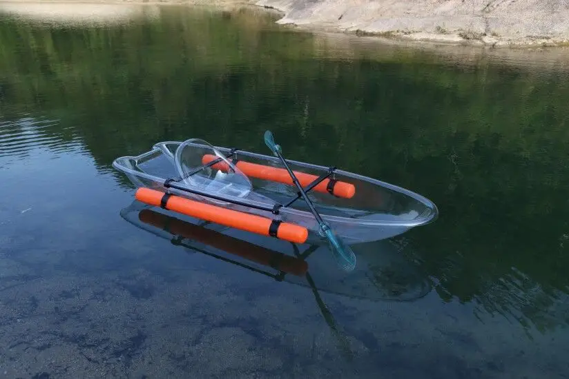Clear Plastic Boat Transparent Kayak With Paddle For Sale - Buy Clear ...