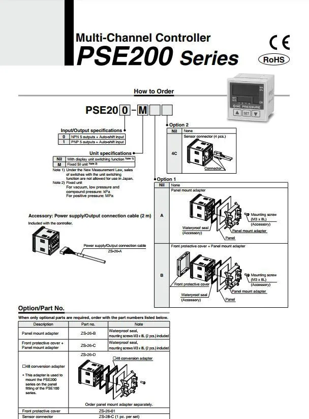 Pse200 Series Smc New Pneumatic Flow Sensor Multi-channel Controller - Buy Pneumatic Flow Sensor ...
