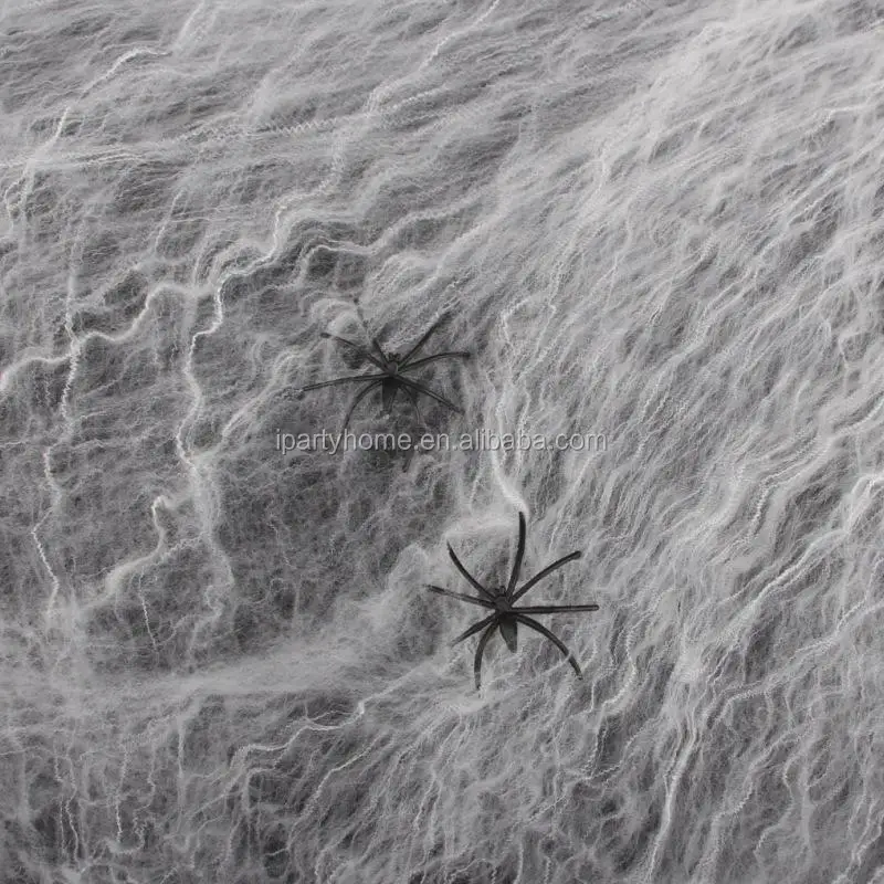 Halloween Spider Web with 2 Plastic Spiders - Fast Delivery