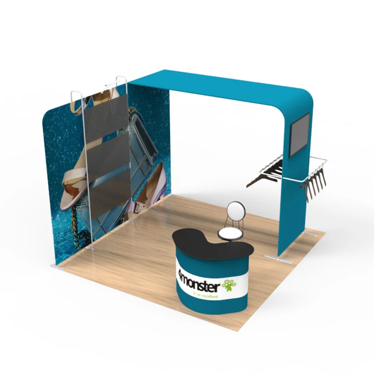 Portable 3mx3m China Exhibition Booth Design With Led Light - Buy ...