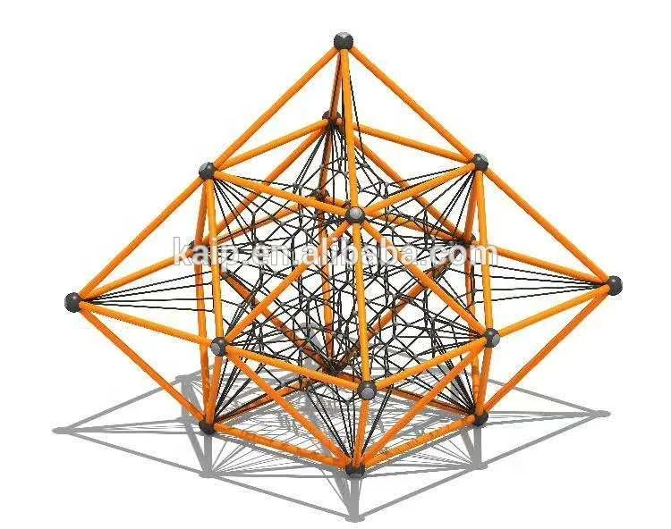 Indoor Playground Net Climbing Rope Pyramid - Fun & Safety