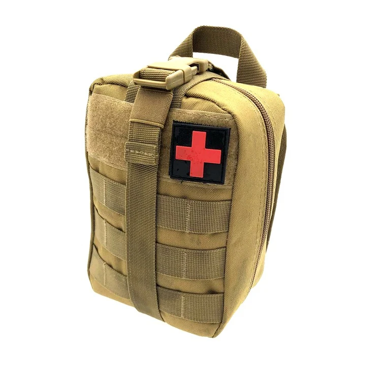 Tactical Molle First Aid Emt Pouch With Buckle Magic Tape Attachment ...