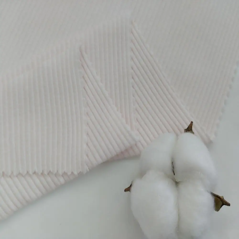 90 Cotton 10 Spandex Rib Fabric Drop Needle Fabric For T Shirt ...