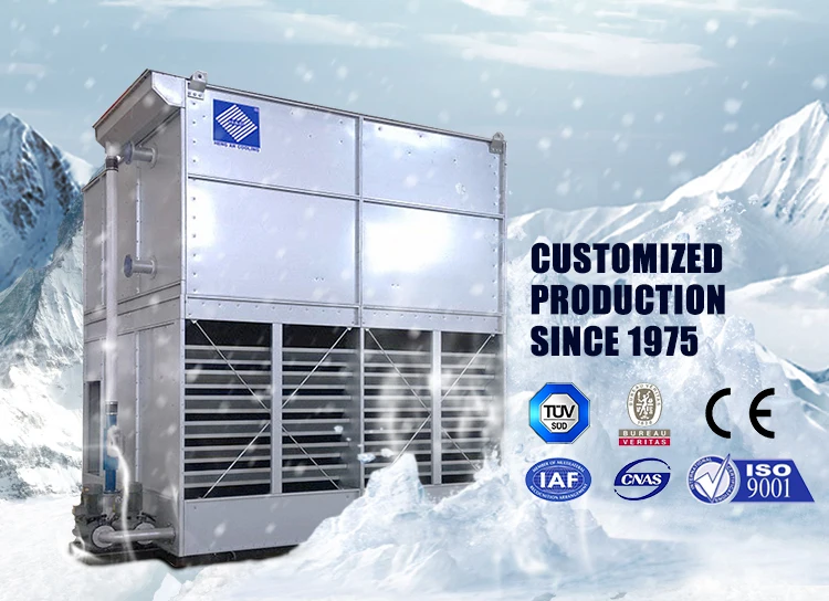 R717 NH3 Ammonia Refrigeration Cross Flow Evaporative Condenser ...