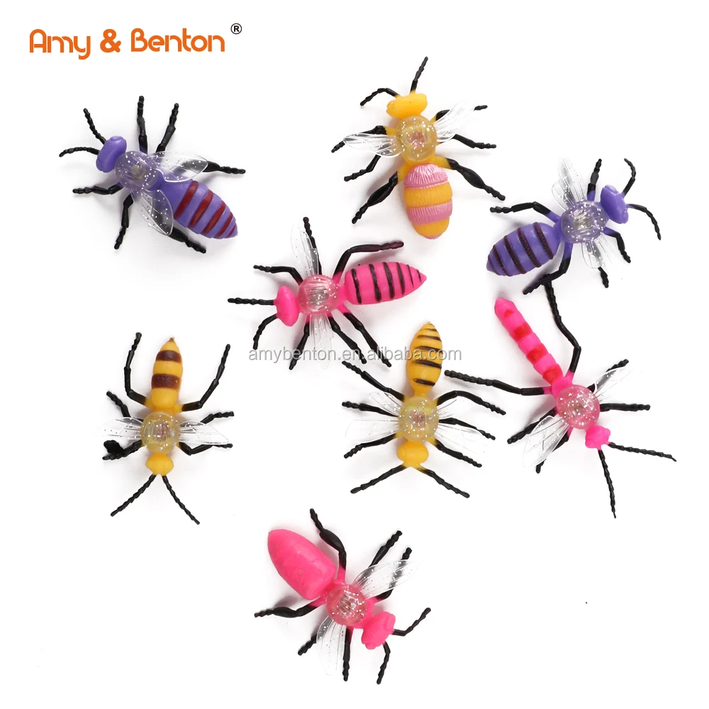 Cheap Funny Animals Set Small Colorful Bees Insect Toys For Kids - Buy ...