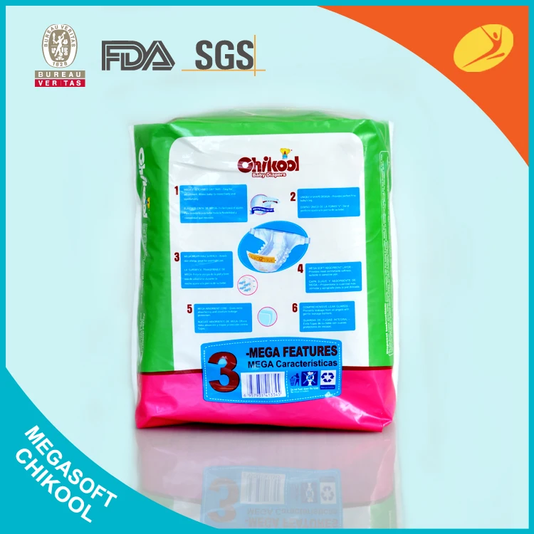 Megasoft Disposable Elastic Big Ear Baby Diaper - Buy Megasoft ...