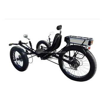 Free Shipping 500w Motor Fat Tire Three Wheel Lay Down Bike Electric ...