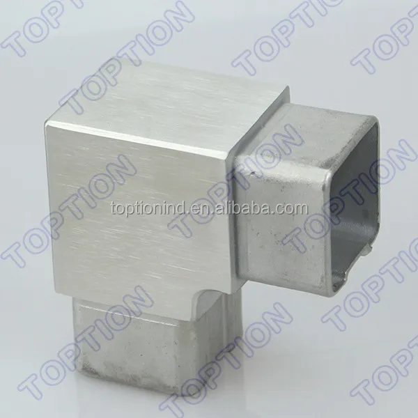 Stainless Steel Square Line Flush 90 Degree Angle Connector Square Tube ...