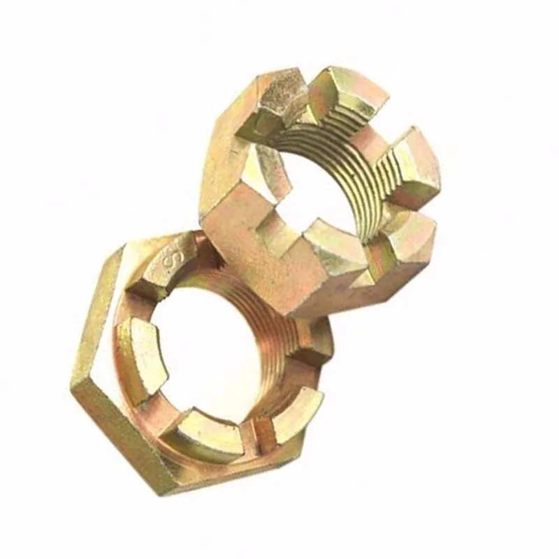 M6 M10 M20 Brass Hex Slotted Nut Castle Nut DIN935| Alibaba.com