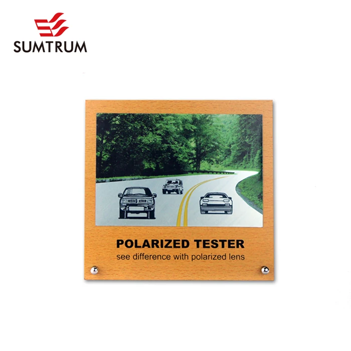 Stealth Effect Polarized Test Card Polarized Sunglasses Tester With Mdf ...