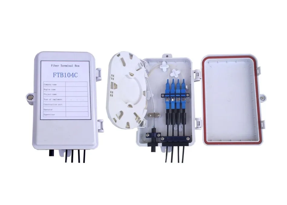 4 Port Mini ODF Fiber Optic Patch Panel for FTTH Network