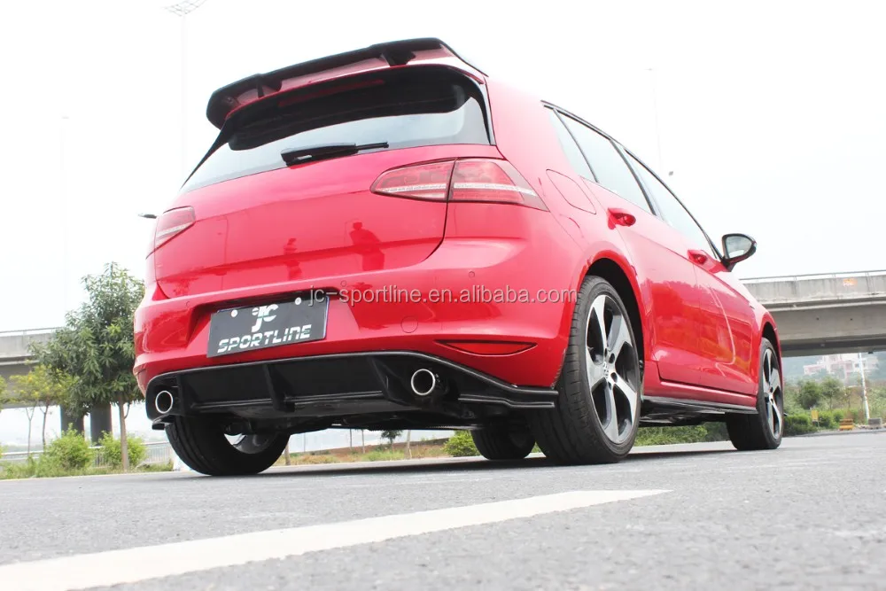 Newly For Vw Golf 7 Mk7 Gti 2014 Up Rz Style Carbon Fiber Rear Wing ...