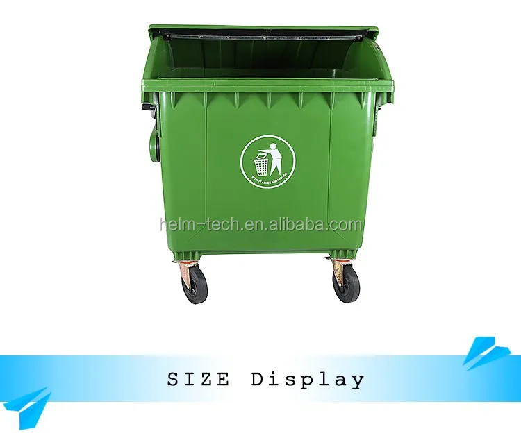 1200L Plastic Garbage Bin - Durable & Heat Resistant