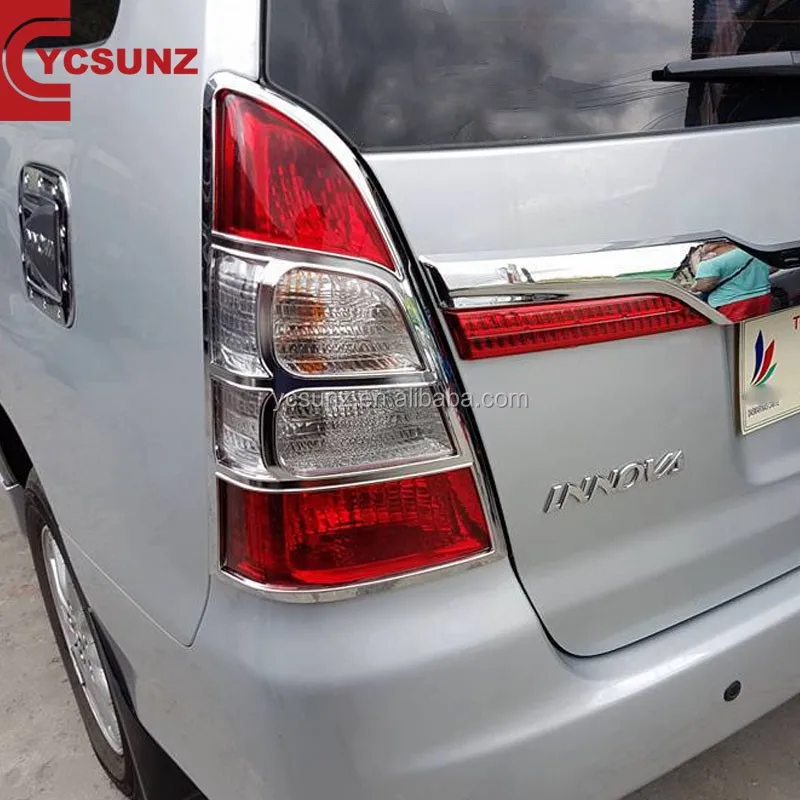 YCSUNZ ABS Chrome Tail Light Cover for Innova 2012-2014
